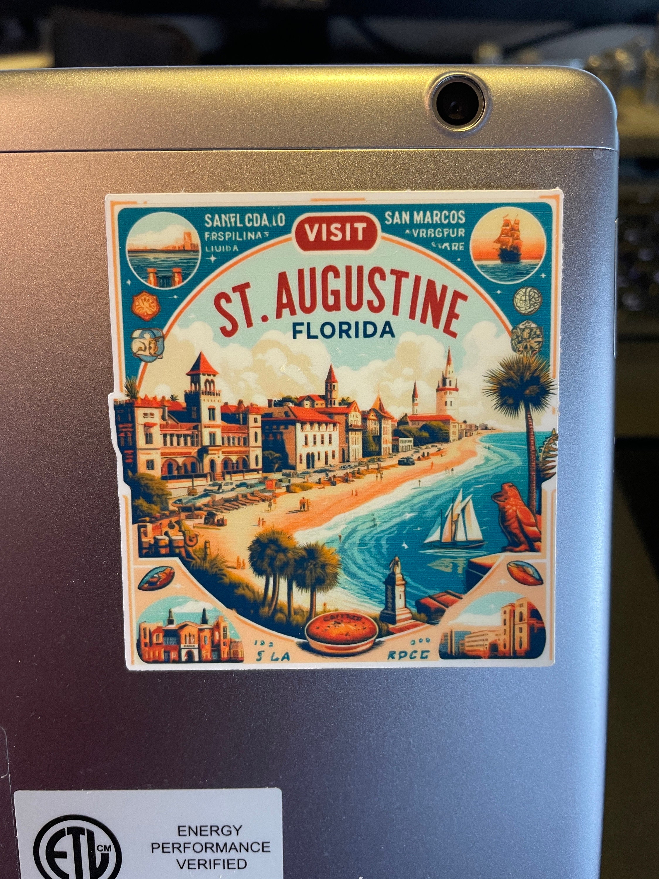 St. Augustine, Florida, Stickers, Weatherproof Sticker, Travel Journal ...
