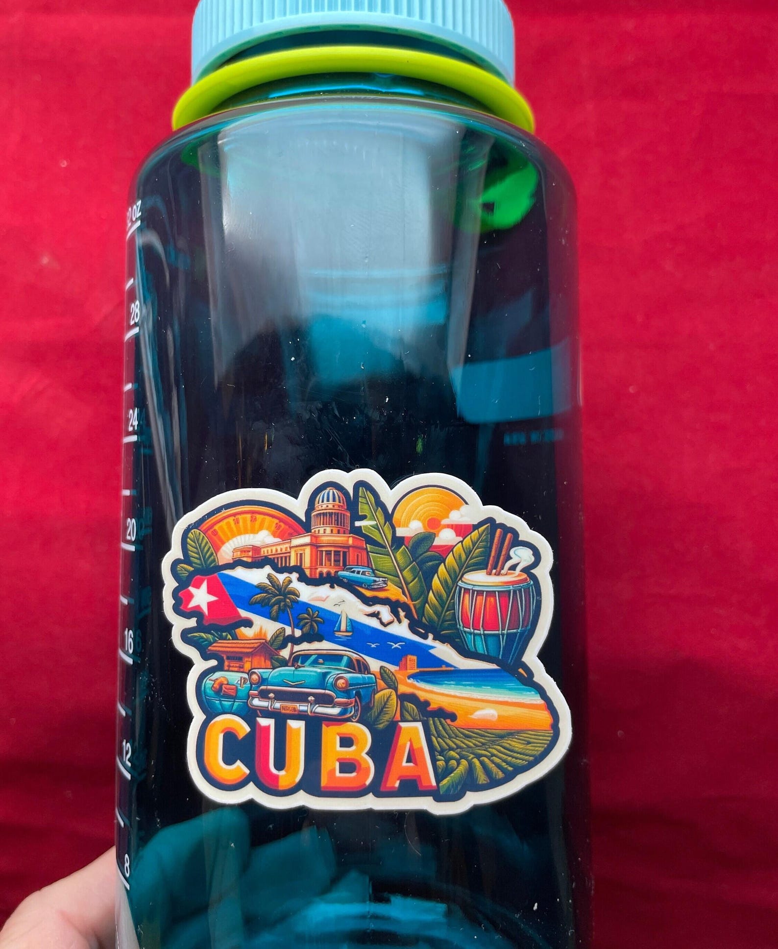 Cuba Travel Sticker // Cuban Decal for Suitcase, Laptop, Car or Water ...