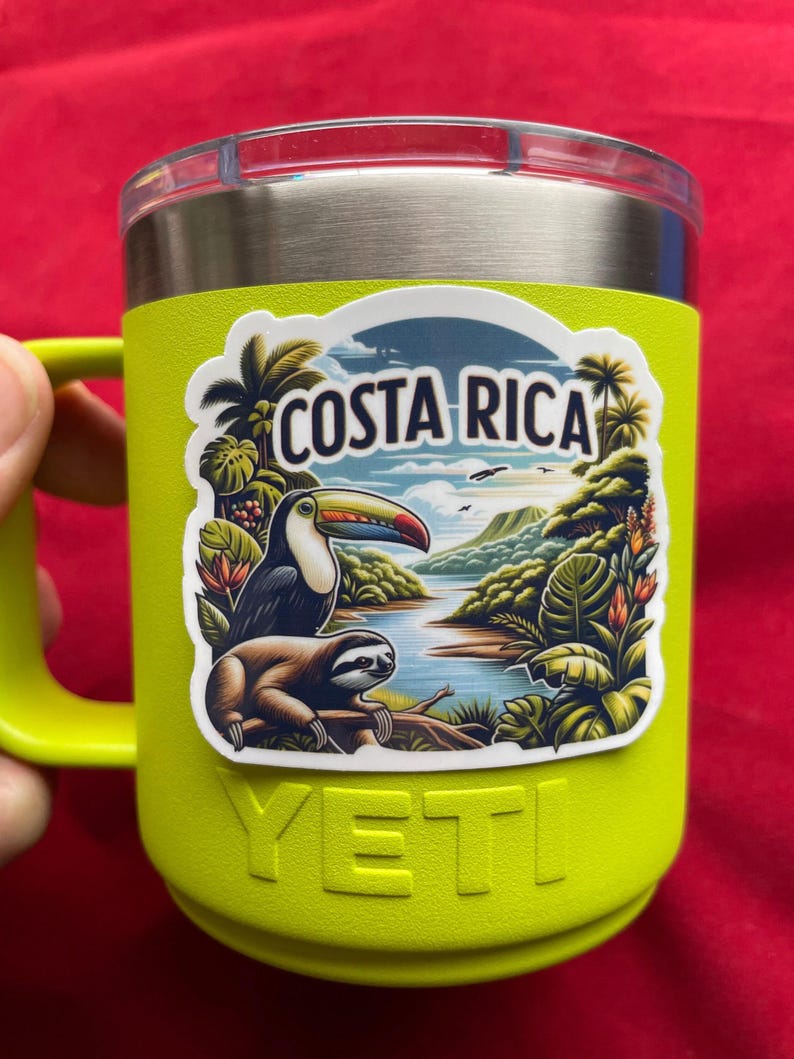 Costa Rica | Costa Rica Travel | Travel Decal | Waterproof Sticker ...