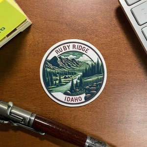Ruby Ridge, Idaho, Stickers, Weatherproof Sticker, Travel Journal ...