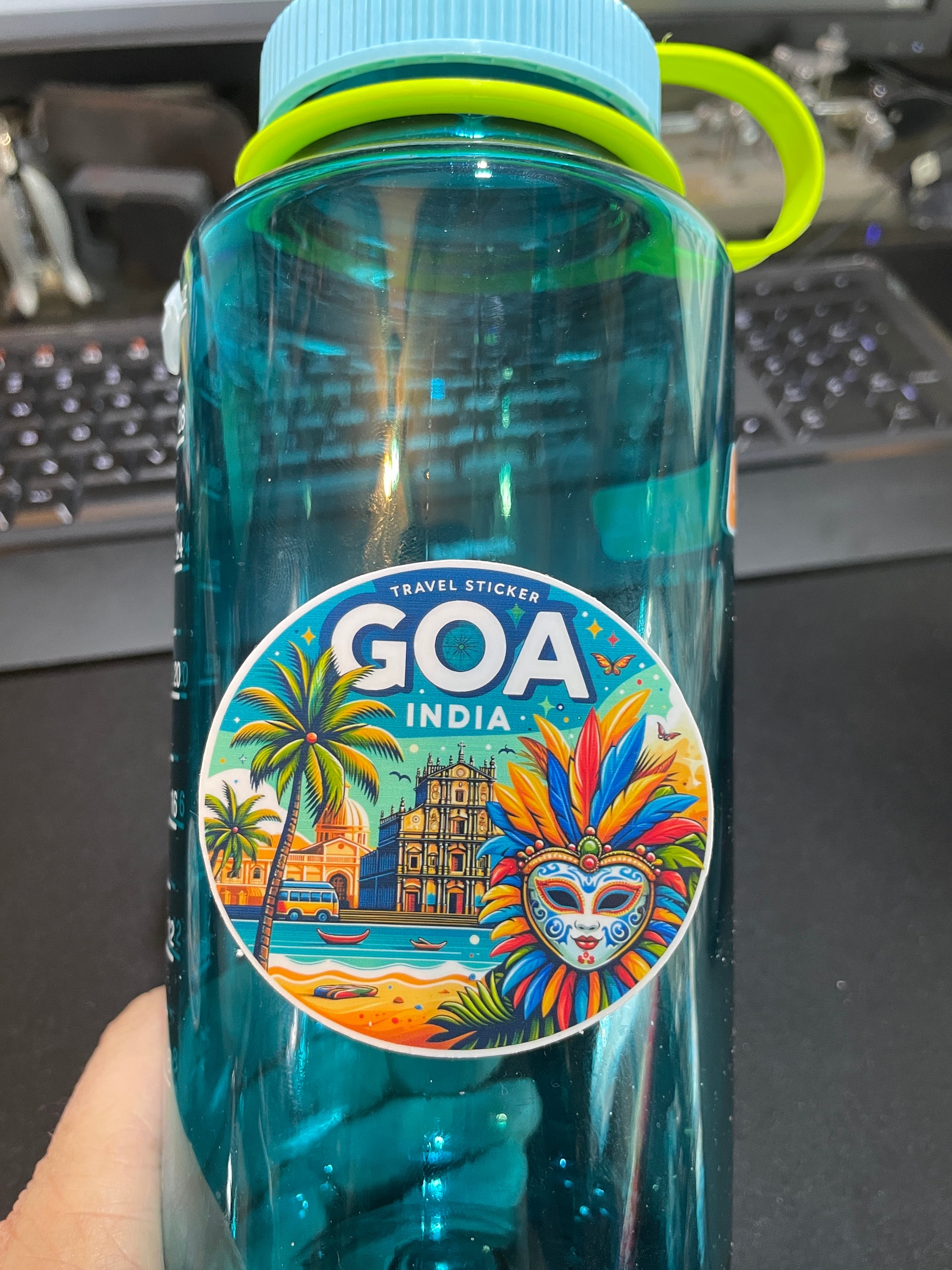 Goa, India, Stickers, Weatherproof Sticker, Travel Journal, Suitcase ...