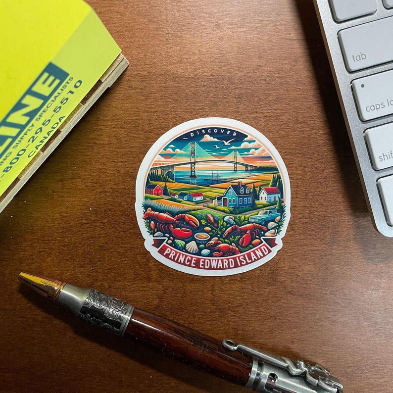 Pei,prince Edward Island, Stickers, Weatherproof Sticker, Travel ...