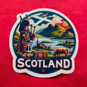 Scotland, Stickers, Weatherproof Sticker, Travel Journal, Suitcase ...