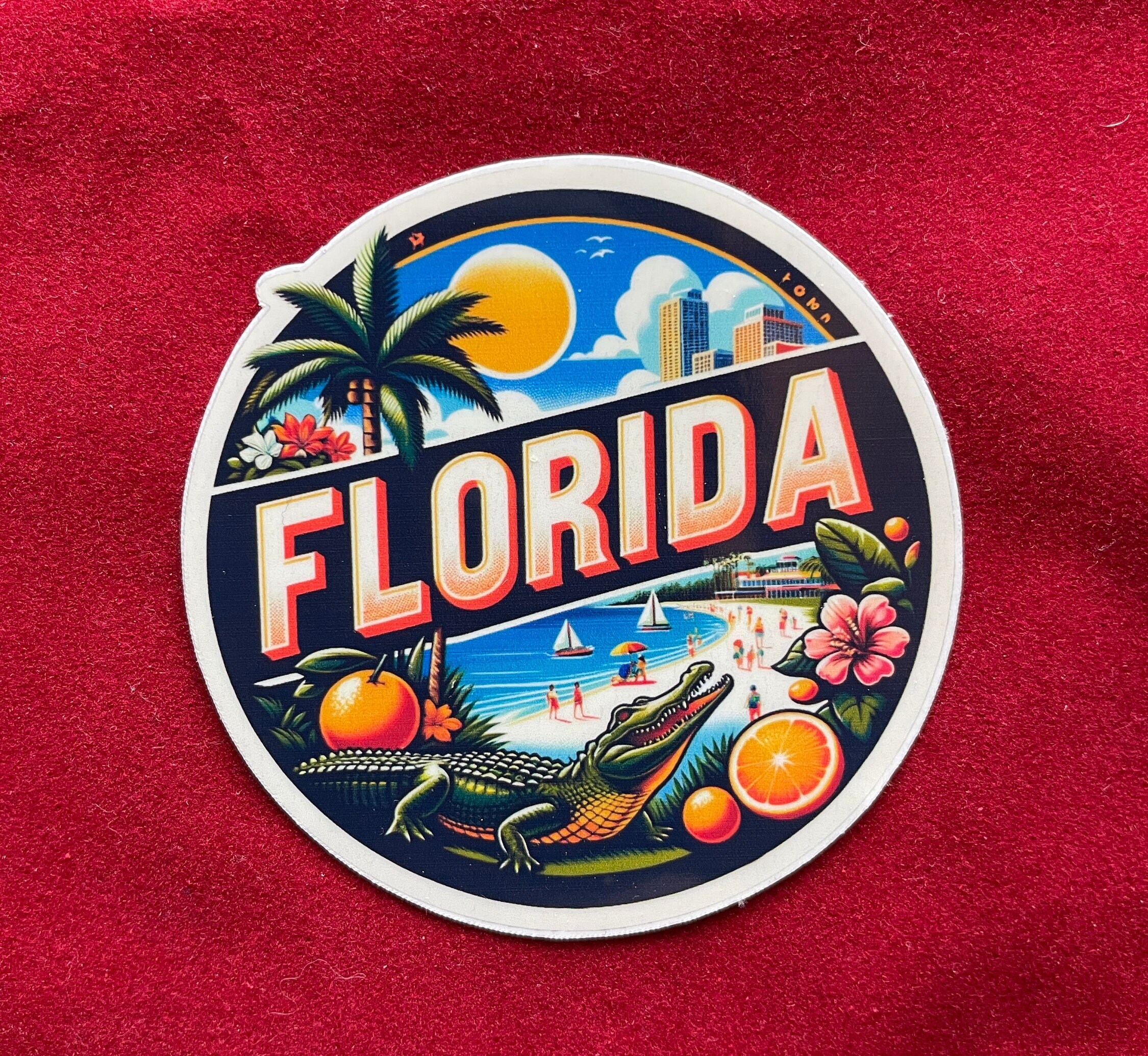 Florida Florida Travel Florida State Sticker Waterproof Sticker ...