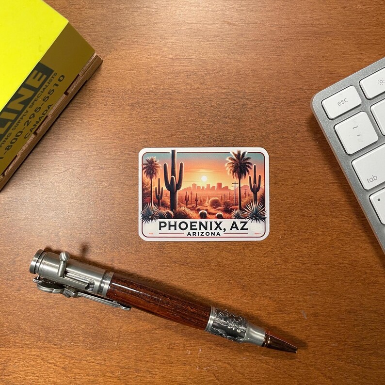 Phoenix, Arizona, Stickers, Weatherproof Sticker, Travel Journal ...