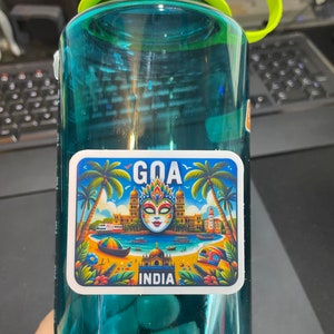 Goa, India, Stickers, Weatherproof Sticker, Travel Journal, Suitcase ...