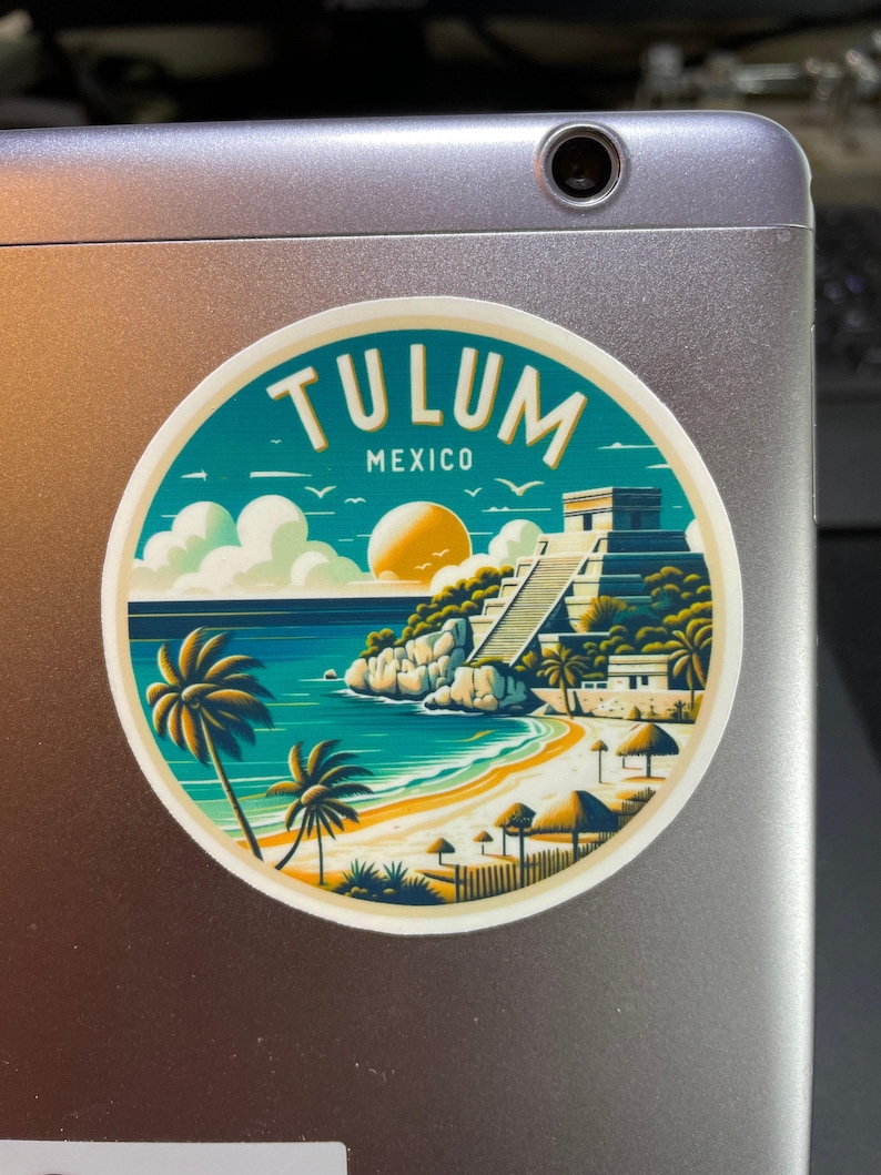 Tulum, Mexico, Stickers, Weatherproof Sticker, Travel Journal, Suitcase ...