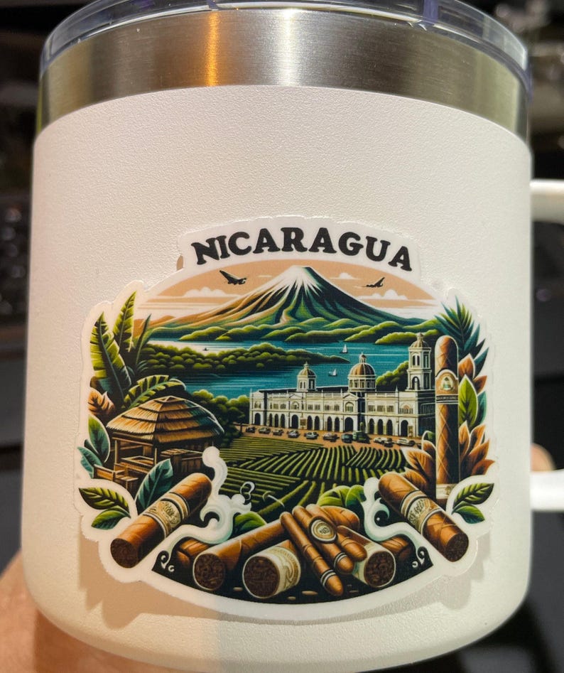 Nicaragua, Stickers, Weatherproof Sticker, Travel Journal, Suitcase ...