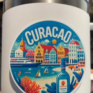 Curacao, Stickers, Weatherproof Sticker, Travel Journal, Suitcase ...