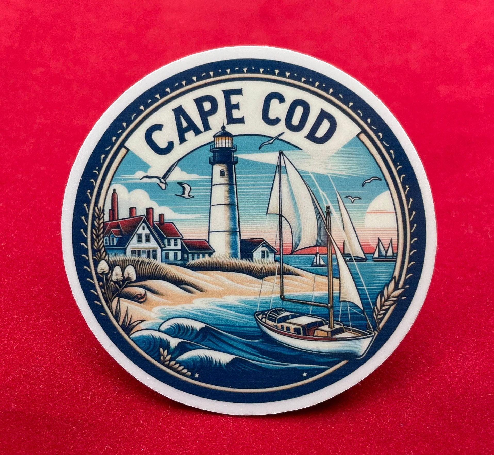 Cape Cod, Stickers, Weatherproof Sticker, Travel Journal, Suitcase ...