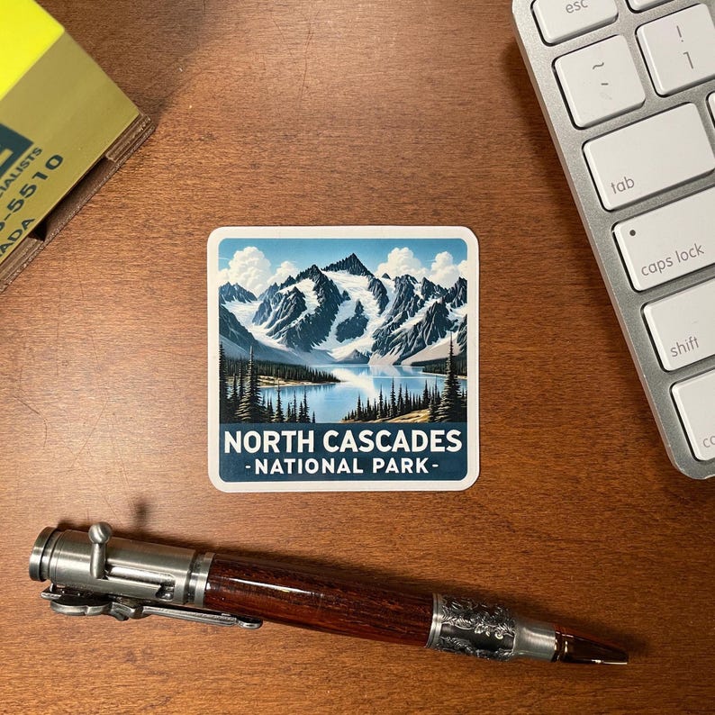 North Cascades, National Park, Stickers, Weatherproof Sticker, Travel ...