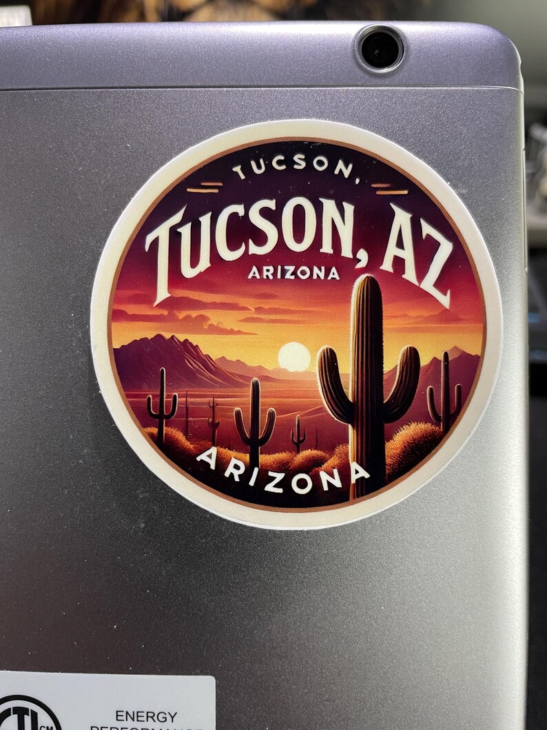 Tucson, Arizona, Stickers, Weatherproof Sticker, Travel Journal ...