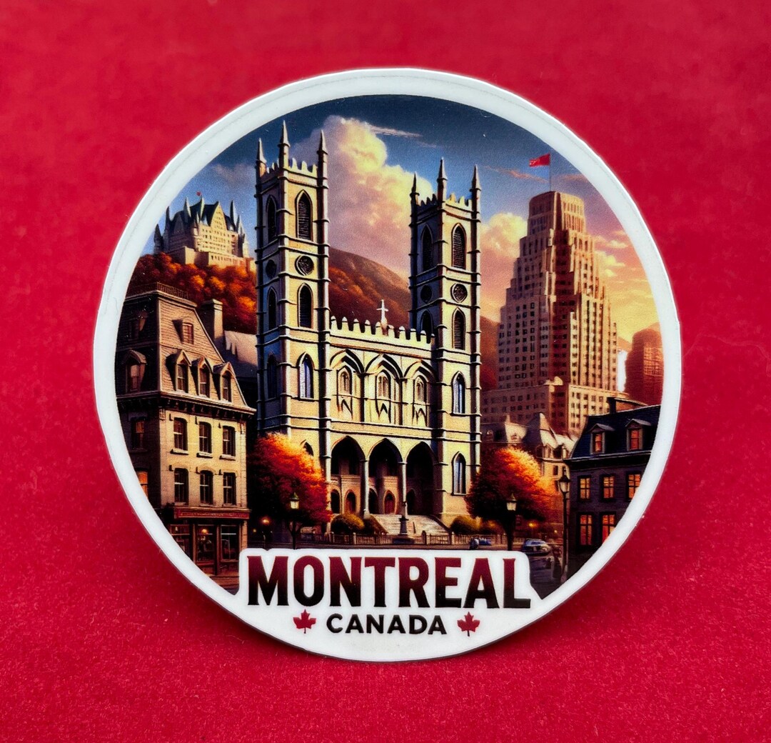 Montreal, Canada, Stickers, Weatherproof Sticker, Travel Journal ...