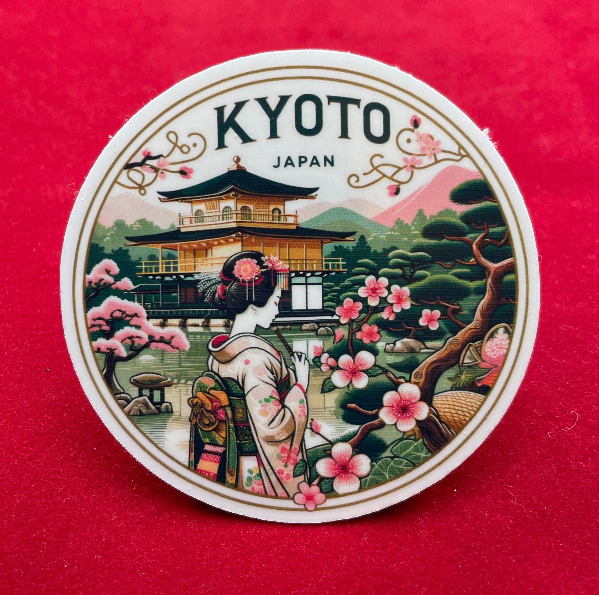 Kyoto, Stickers, Kyoto, Japan, Weatherproof Sticker, Travel Journal ...
