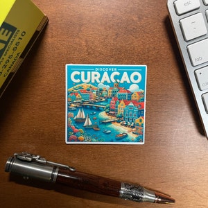 Curacao, Stickers, Weatherproof Sticker, Travel Journal, Suitcase ...
