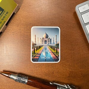 India, Stickers, Weatherproof Sticker, Travel Journal, Suitcase Sticker ...