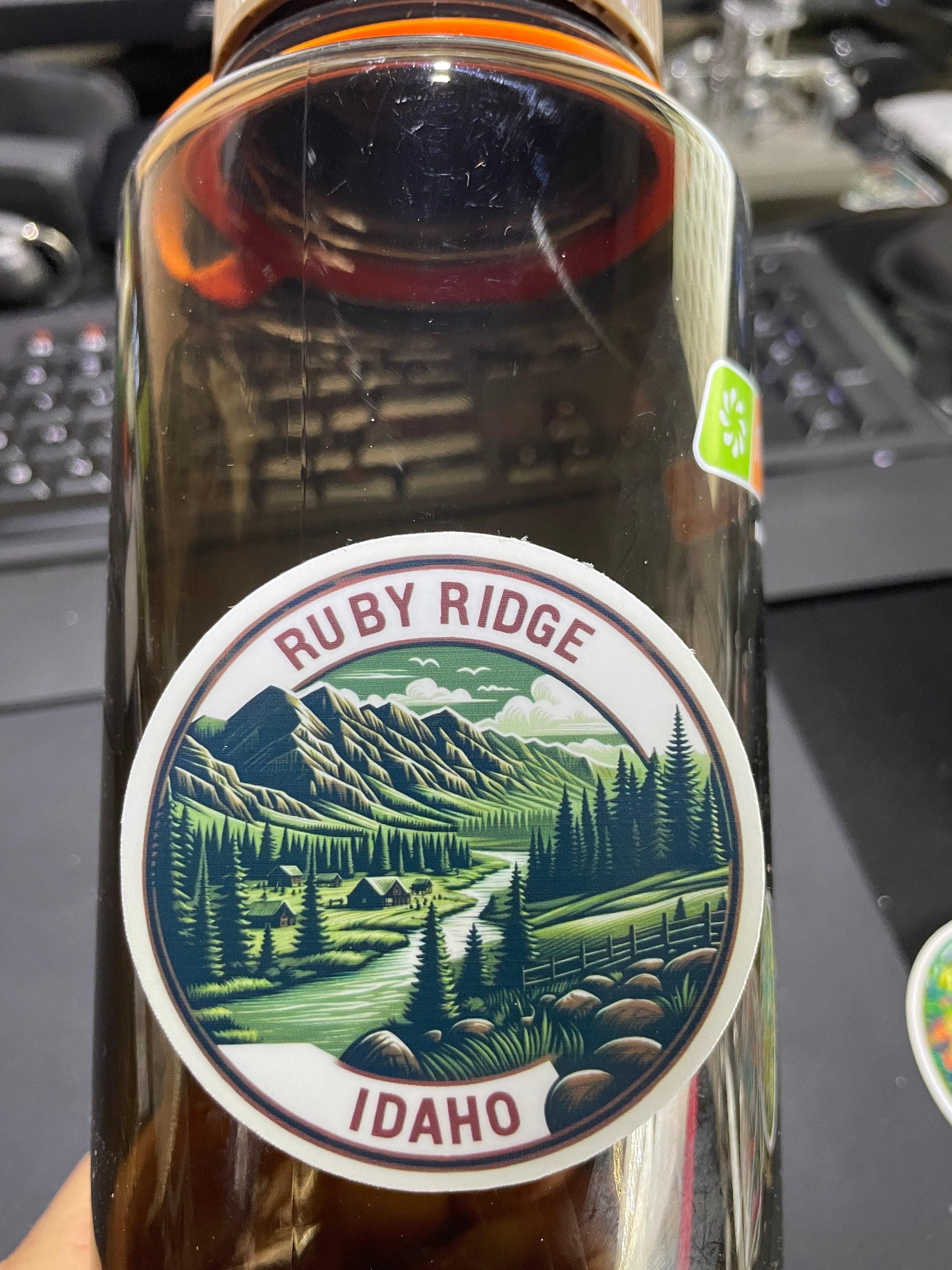 Ruby Ridge, Idaho, Stickers, Weatherproof Sticker, Travel Journal ...