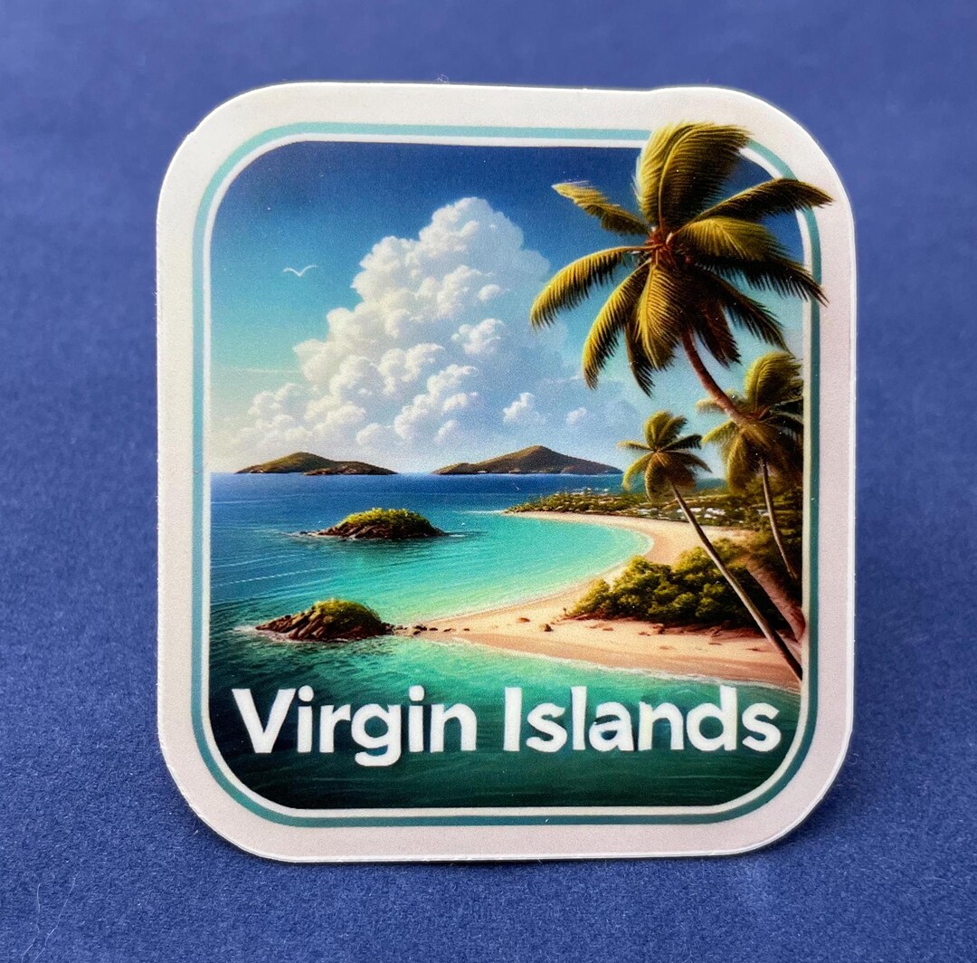 Virgin Islands, Stickers, Weatherproof Sticker, Travel Journal ...