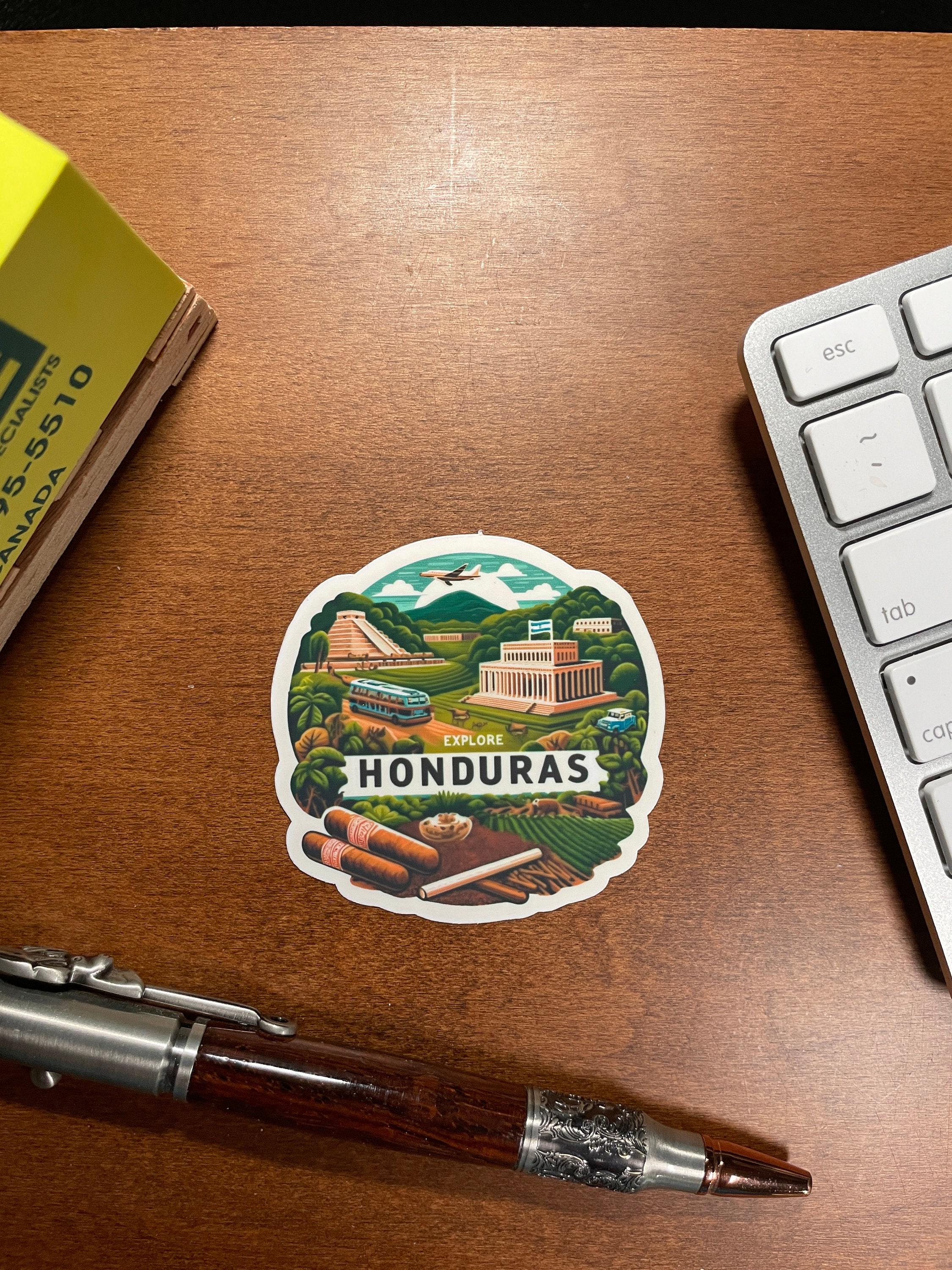 Honduras, Stickers, Weatherproof Sticker, Travel Journal, Suitcase ...