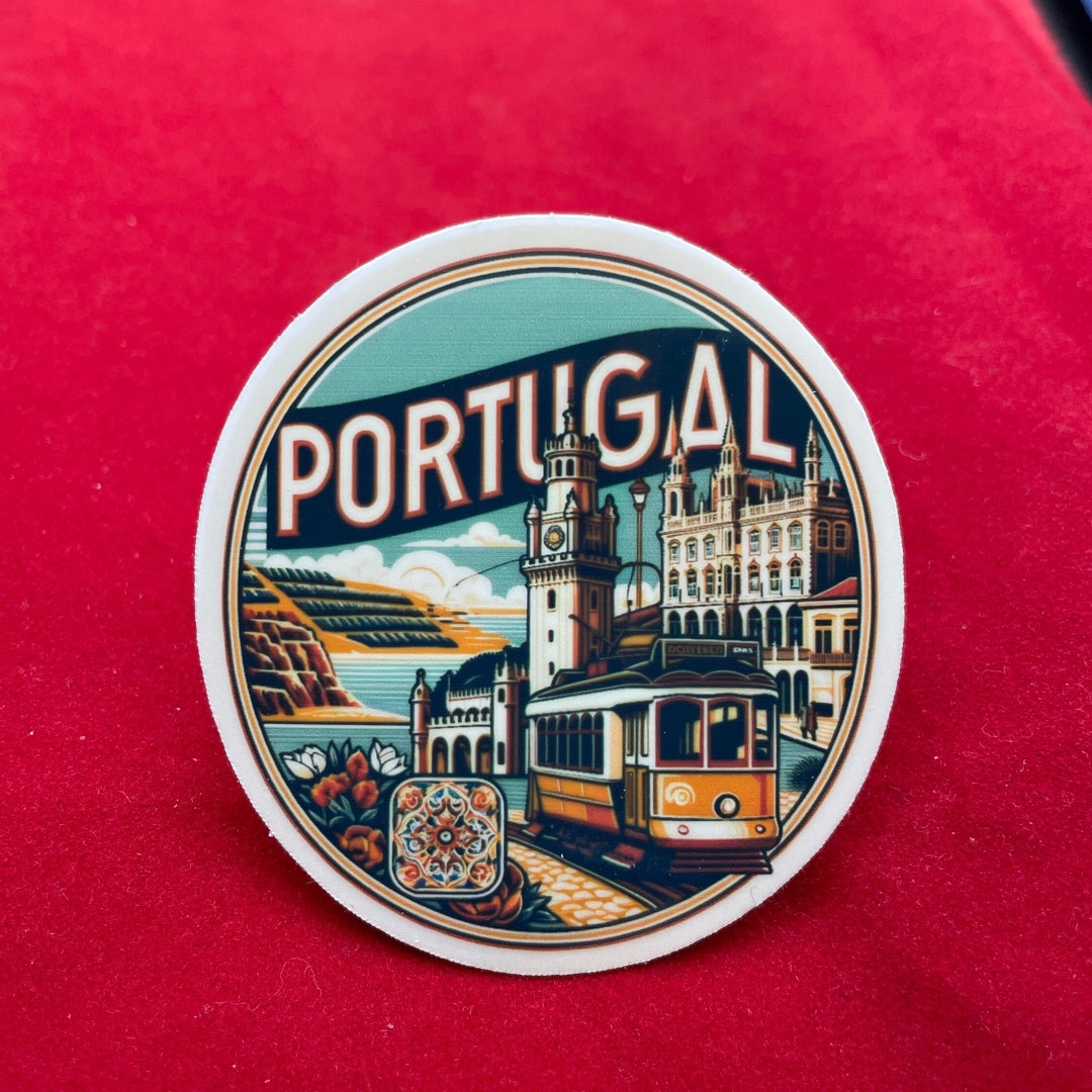 Portugal, Stickers, Weatherproof Sticker, Travel Journal, Suitcase ...