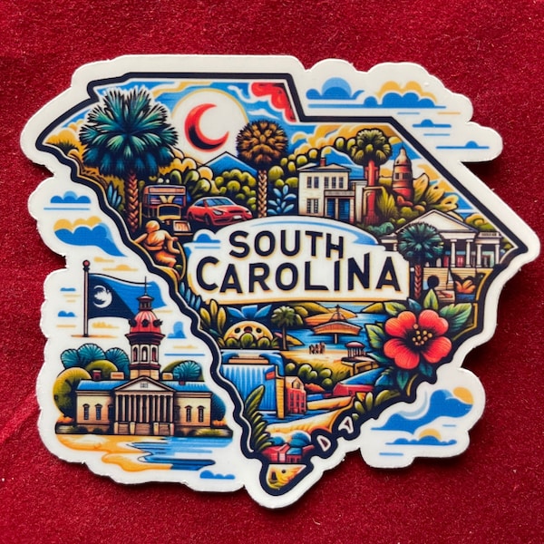 South Carolina Decal - Etsy