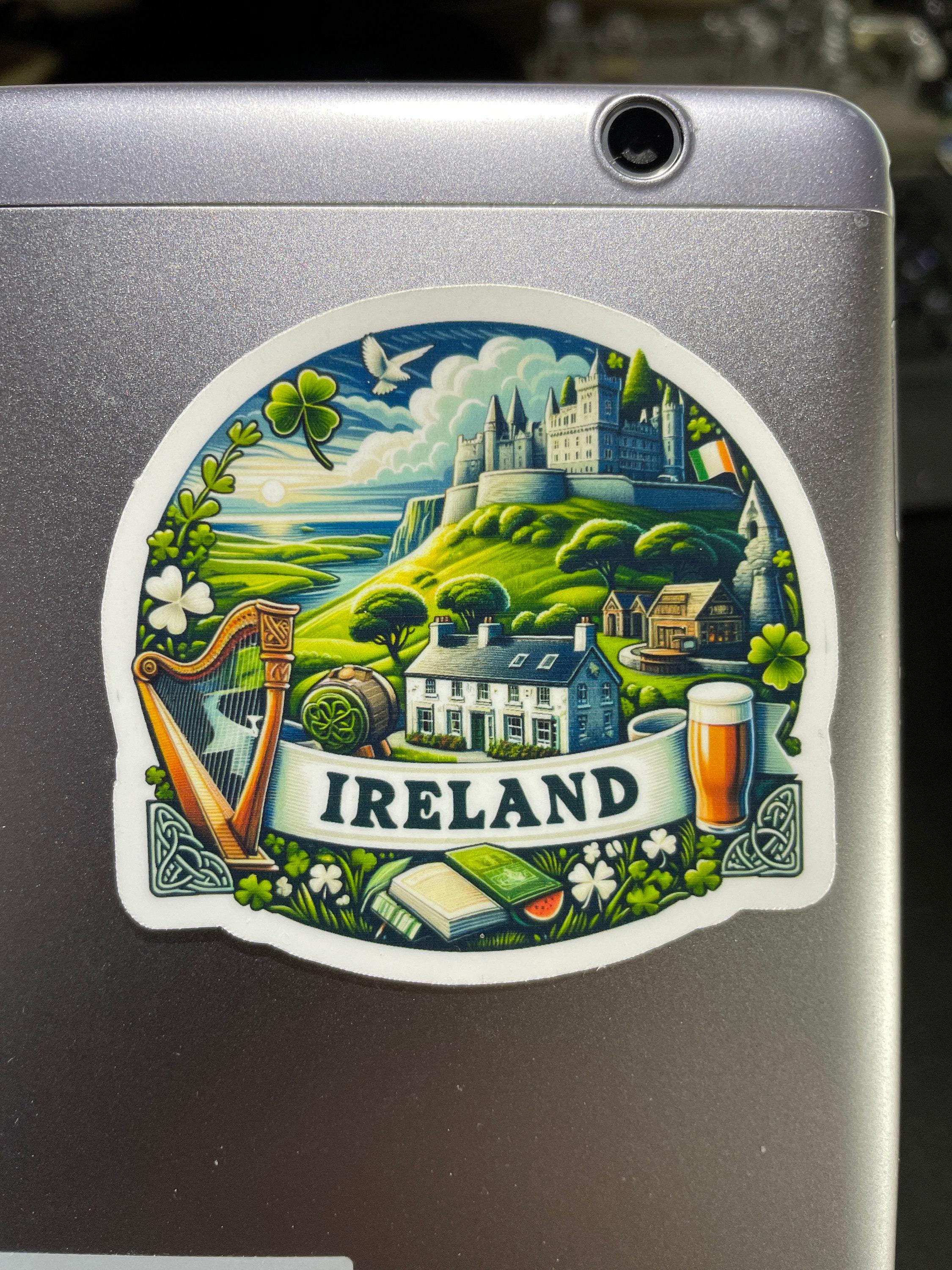 Ireland, Stickers, Weatherproof Sticker, Travel Journal, Suitcase ...