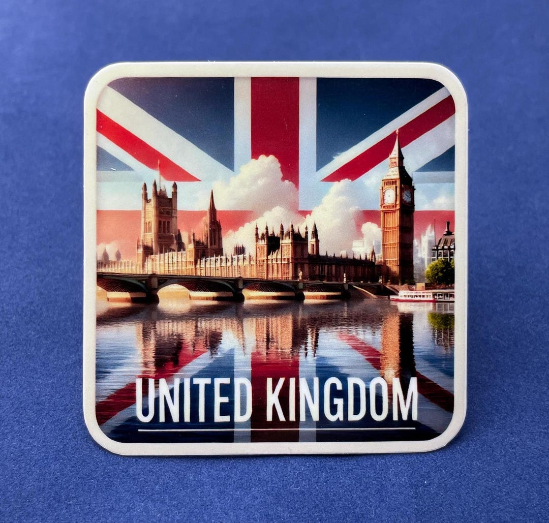 United Kingdom, Stickers, Weatherproof Sticker, Travel Journal ...