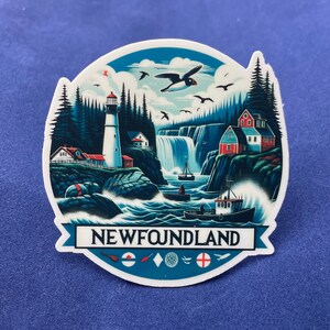 Newfoundland, Stickers, Weatherproof Sticker, Travel Journal, Suitcase ...