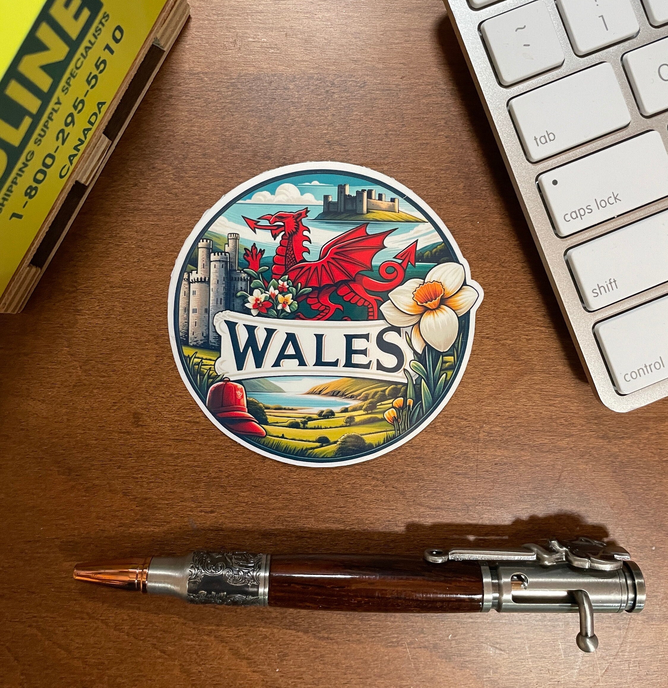 Wales, Stickers, Weatherproof Sticker, Travel Journal, Suitcase Sticker ...