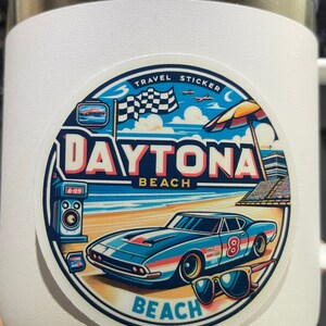 Daytona Beach, Stickers, Weatherproof Sticker, Travel Journal, Suitcase ...