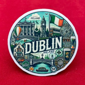 Dublin, Ireland, Stickers, Weatherproof Sticker, Travel Journal ...