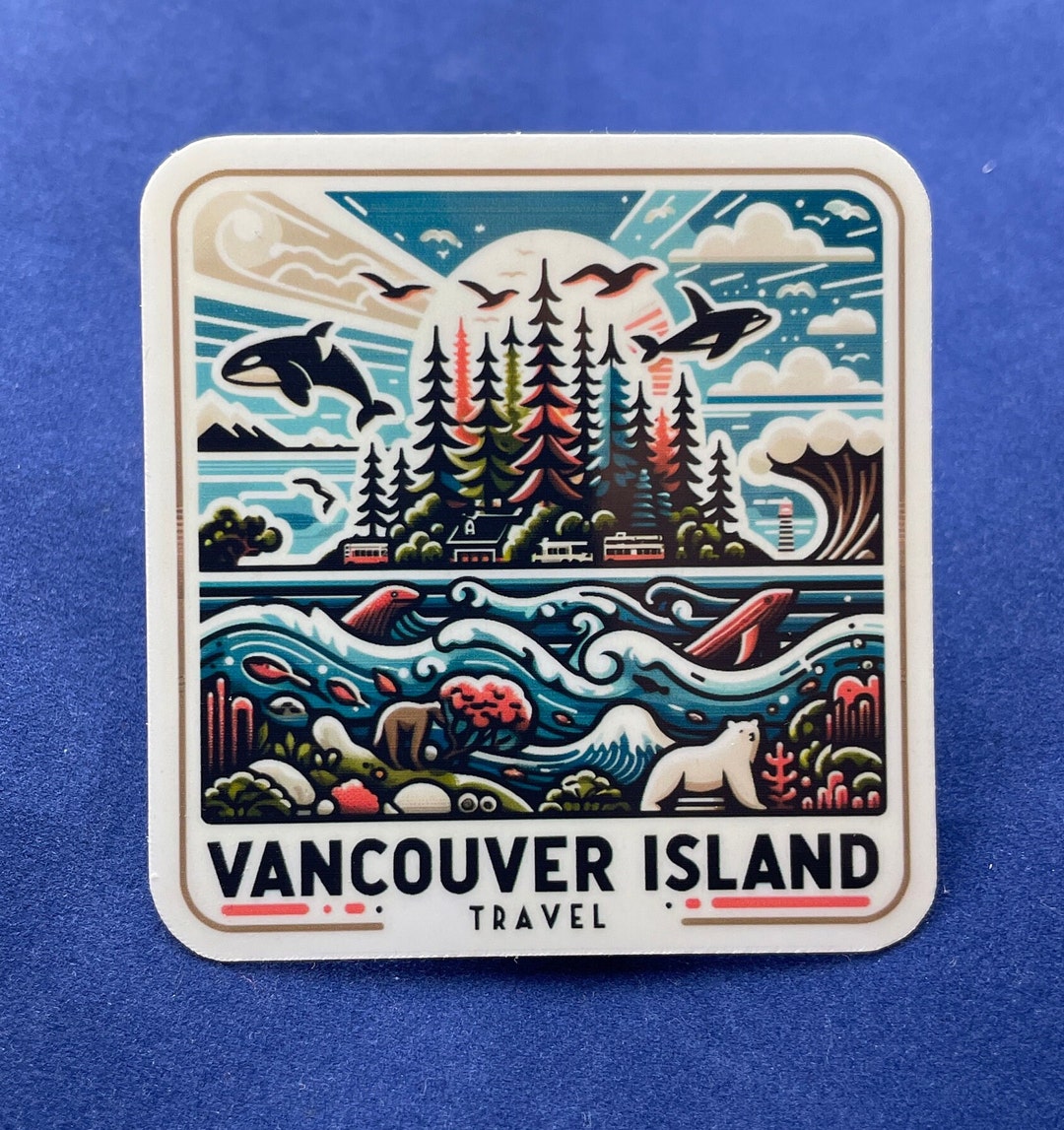 Vancouver Island, Stickers, Weatherproof Sticker, Travel Journal ...