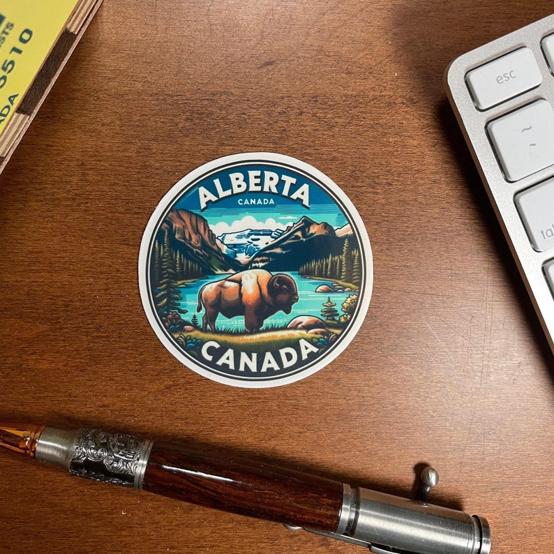 Alberta, Canada, Stickers, Weatherproof Sticker, Travel Journal ...