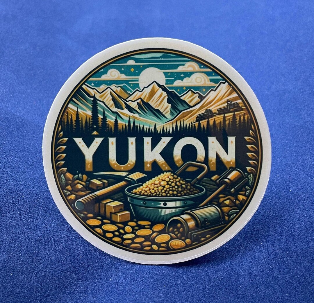 Yukon, Stickers, Weatherproof Sticker, Travel Journal, Suitcase Sticker ...