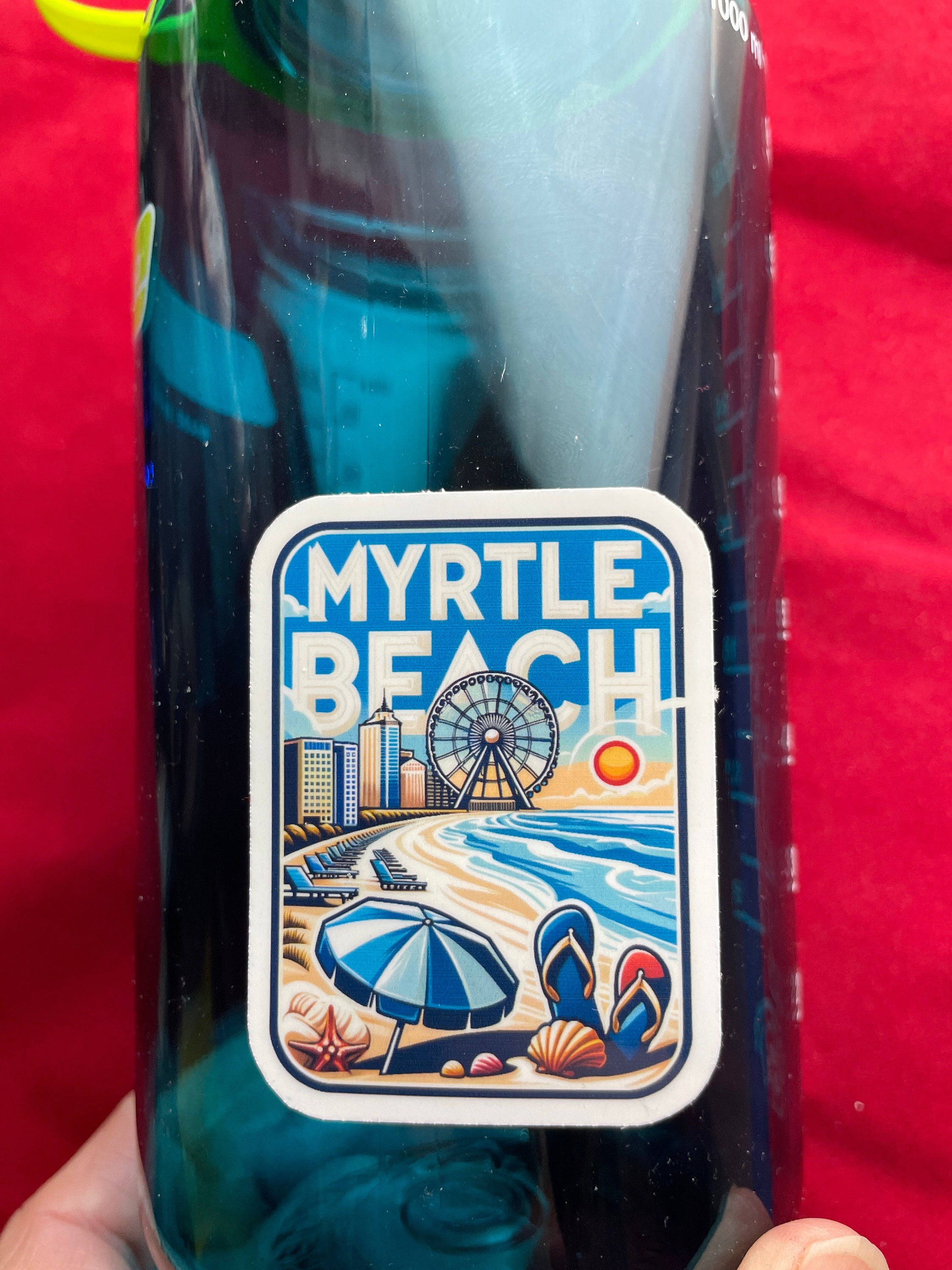 Myrtle Beach Myrtle Beach Travel Waterproof Sticker Vintage Travel ...