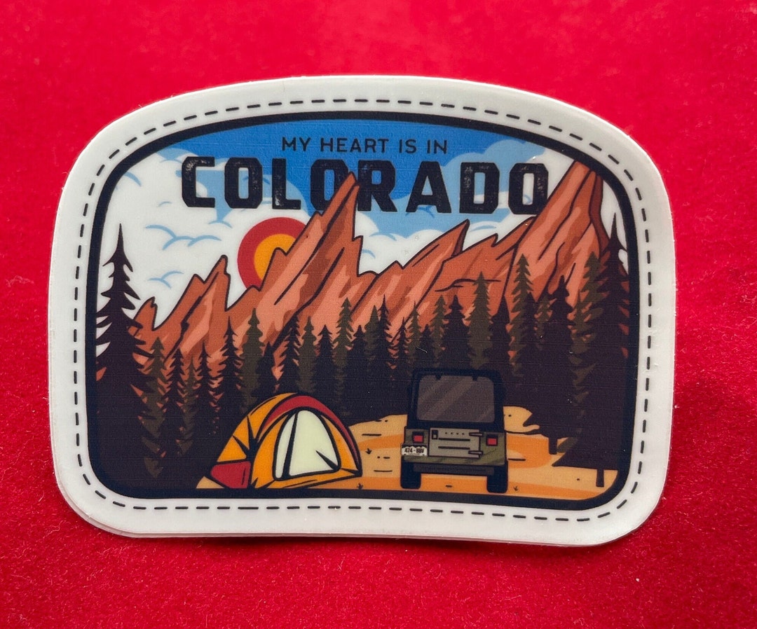 Colorado,stickers, Weatherproof Sticker, Travel Journal, Suitcase ...