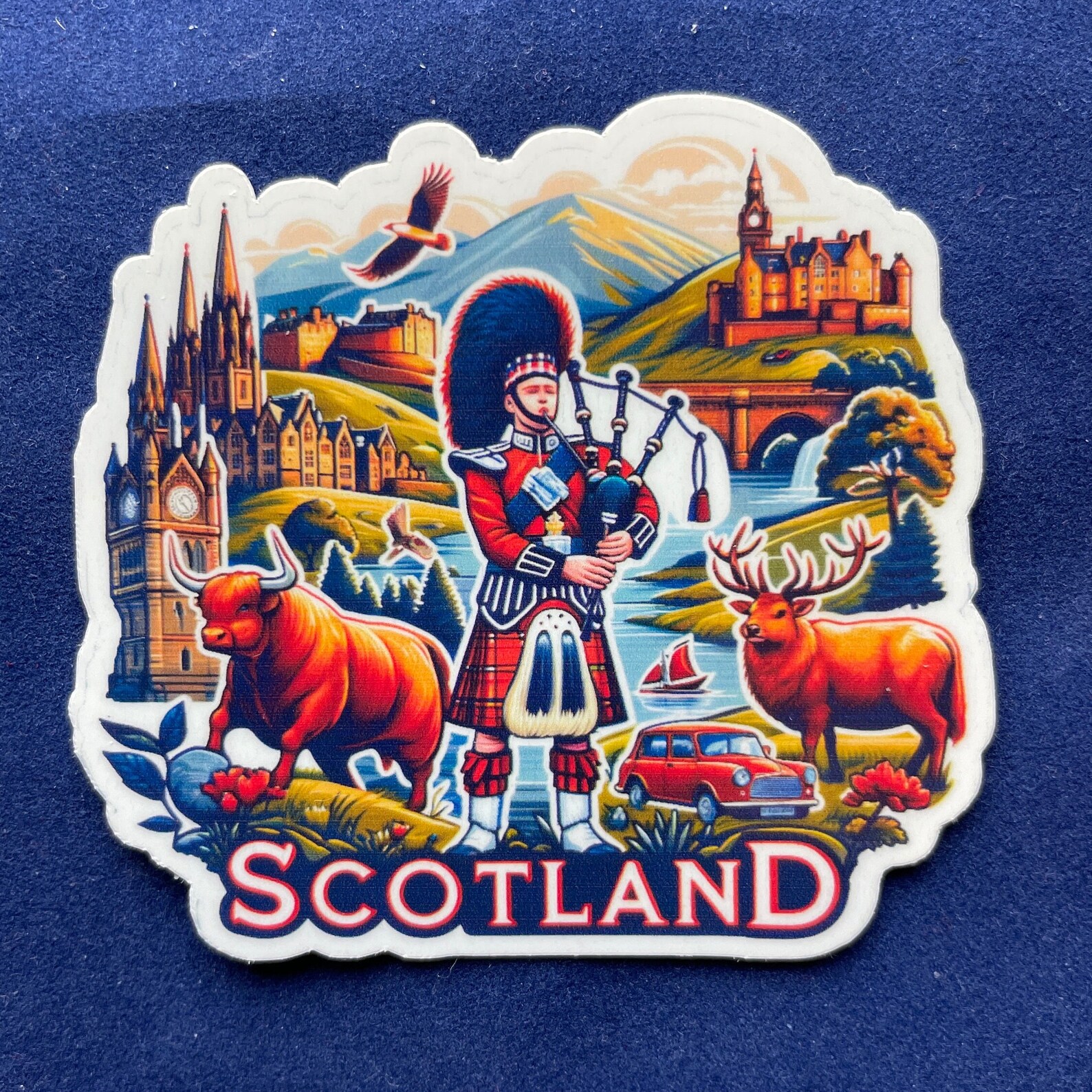 Scotland Scotland Travel Scotland Sticker Waterproof Sticker Travel ...