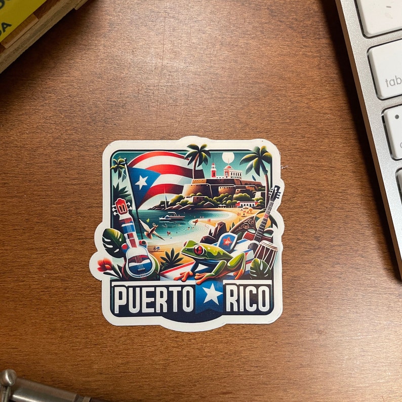 Puerto Rico Puerto Rico Sticker Waterproof Sticker Travel Sticker ...