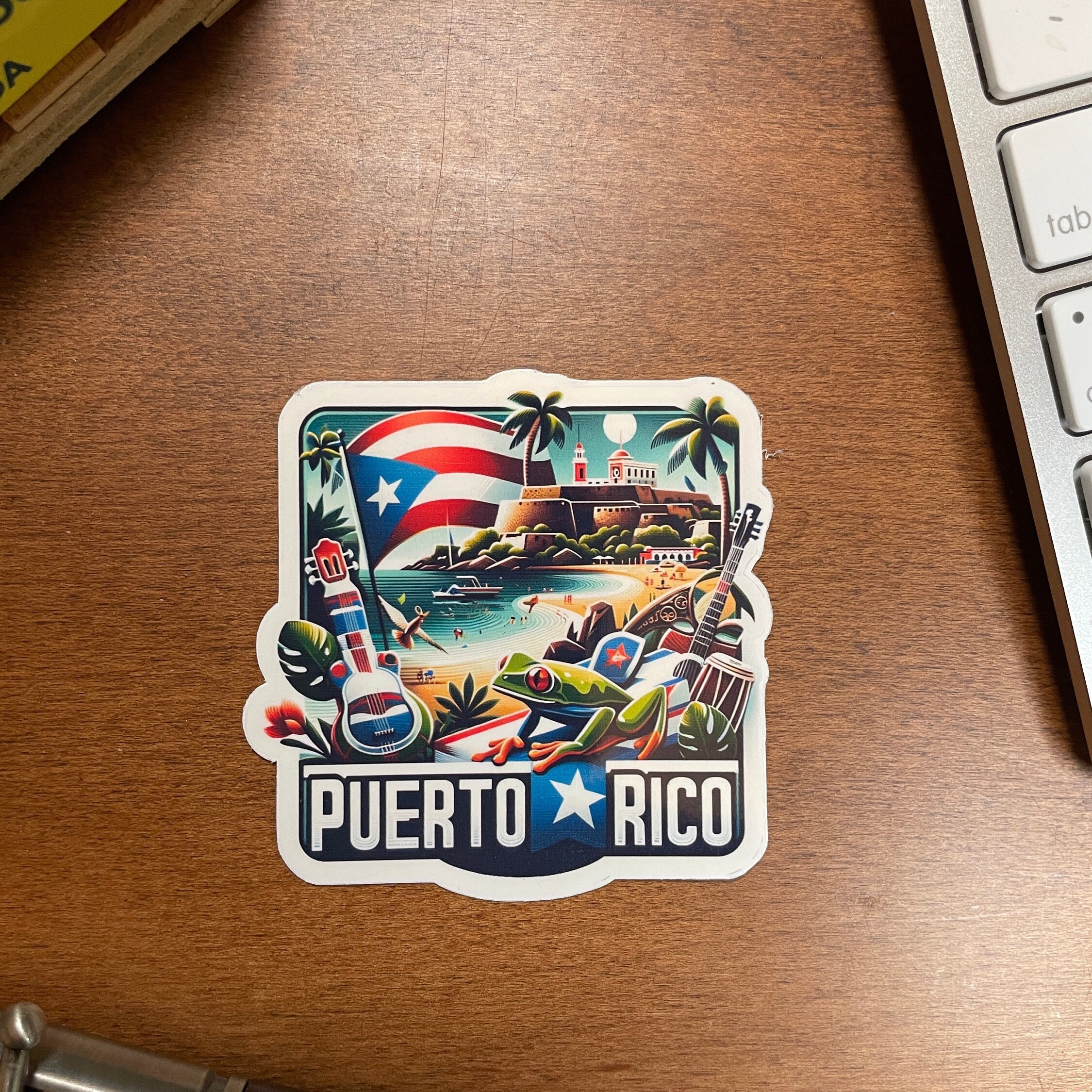 Puerto Rico Puerto Rico Sticker Waterproof Sticker Travel Sticker Suitcase Sticker Puerto Rico ...