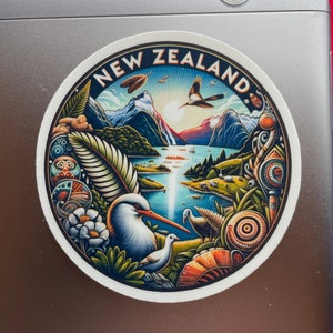 New Zealand, Stickers, Weatherproof Sticker, Travel Journal, Suitcase ...
