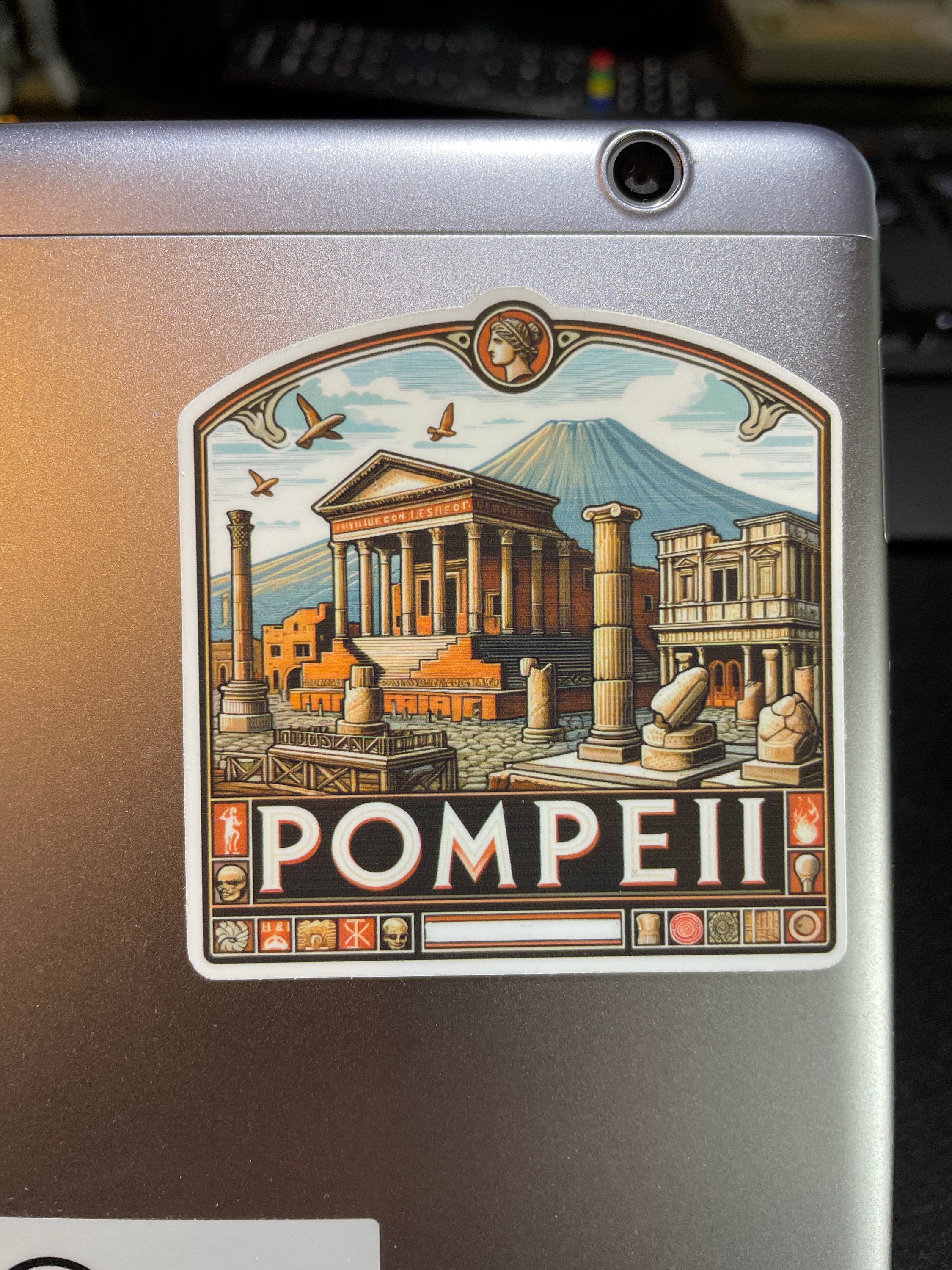 Pompeii, Rome, Italy, Stickers, Weatherproof Sticker, Travel Journal ...