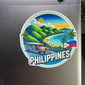 Philippines, Stickers, Weatherproof Sticker, Travel Journal, Suitcase ...