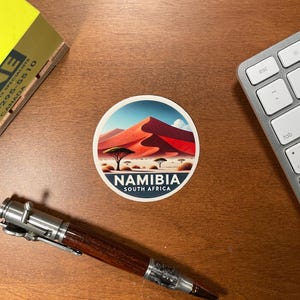Namibia, South Africa, Weatherproof Sticker, Travel Journal, Suitcase ...