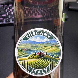 Tuscany, Italy, Stickers, Weatherproof Sticker, Travel Journal ...