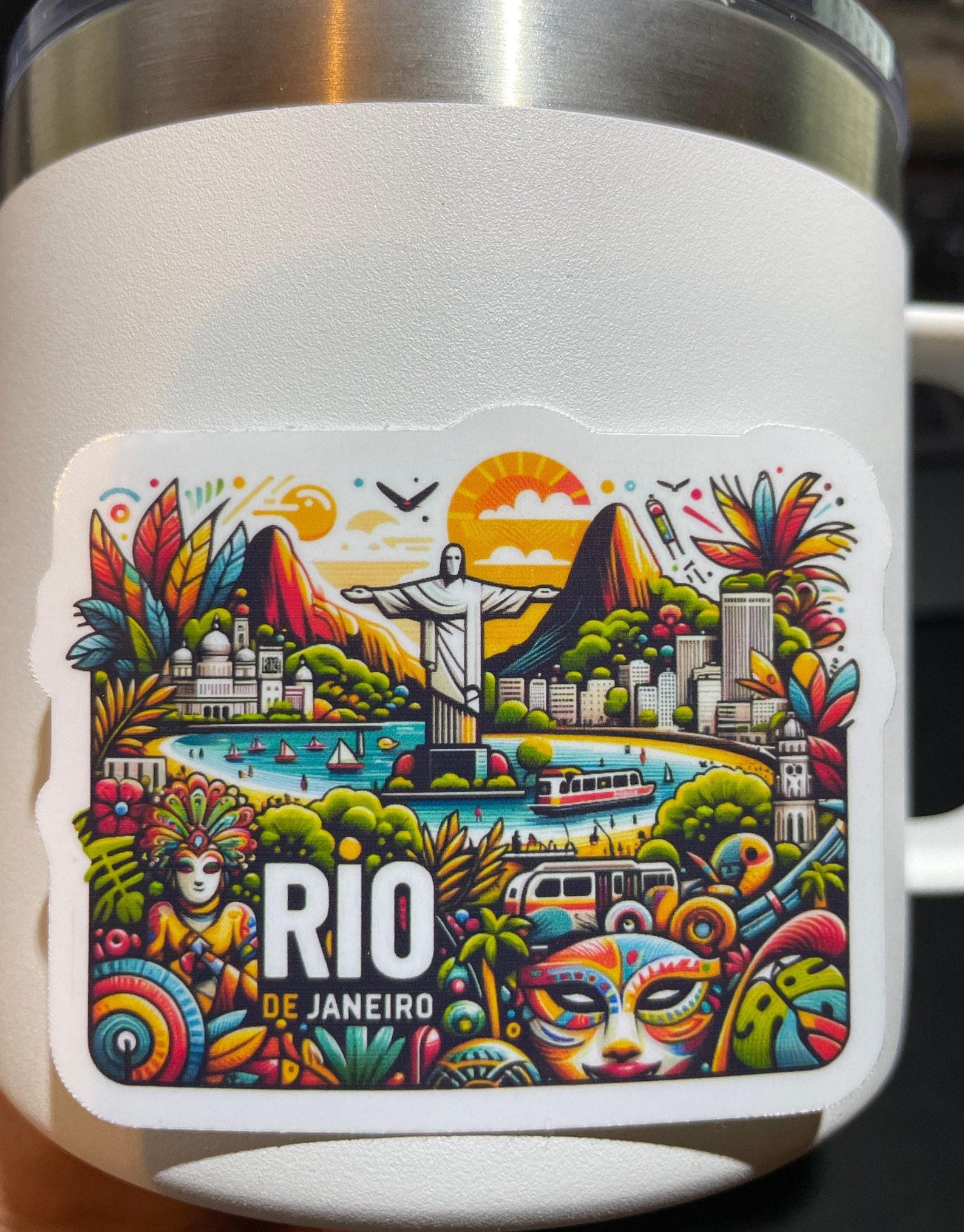 Rio De Janeiro Travel Sticker, Weatherproof Vinyl Decal - Etsy UK