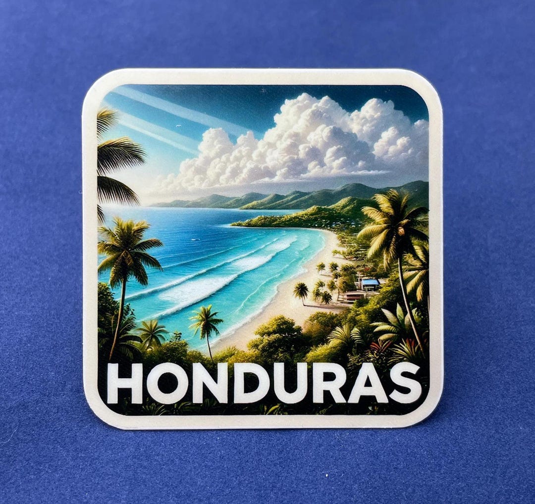 Honduras, Stickers, Weatherproof Sticker, Travel Journal, Suitcase ...