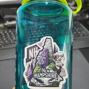 New Hampshire, Stickers, Weatherproof Sticker, Travel Journal, Suitcase ...