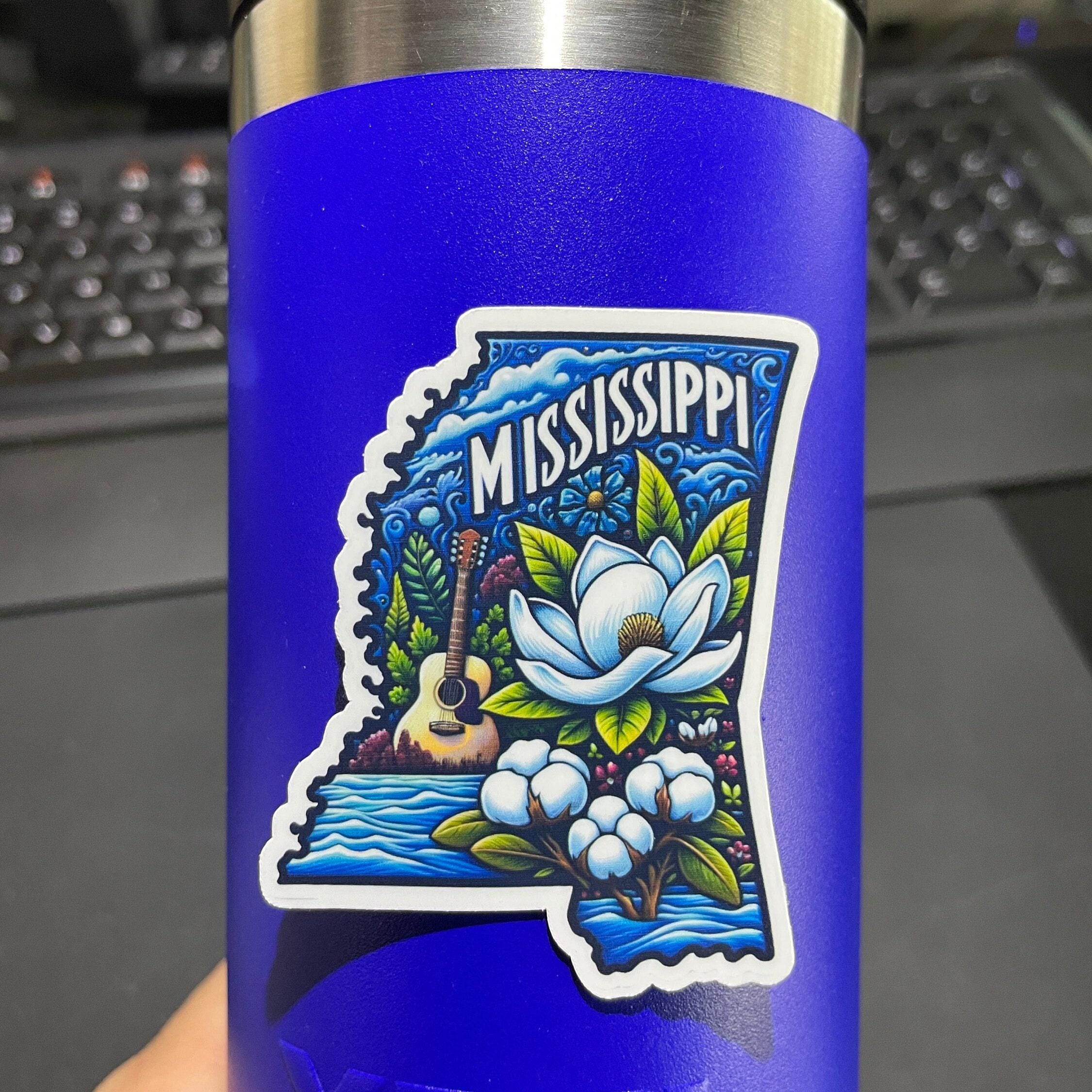 Mississippi, Stickers, Weatherproof Sticker, Travel Journal, Suitcase ...