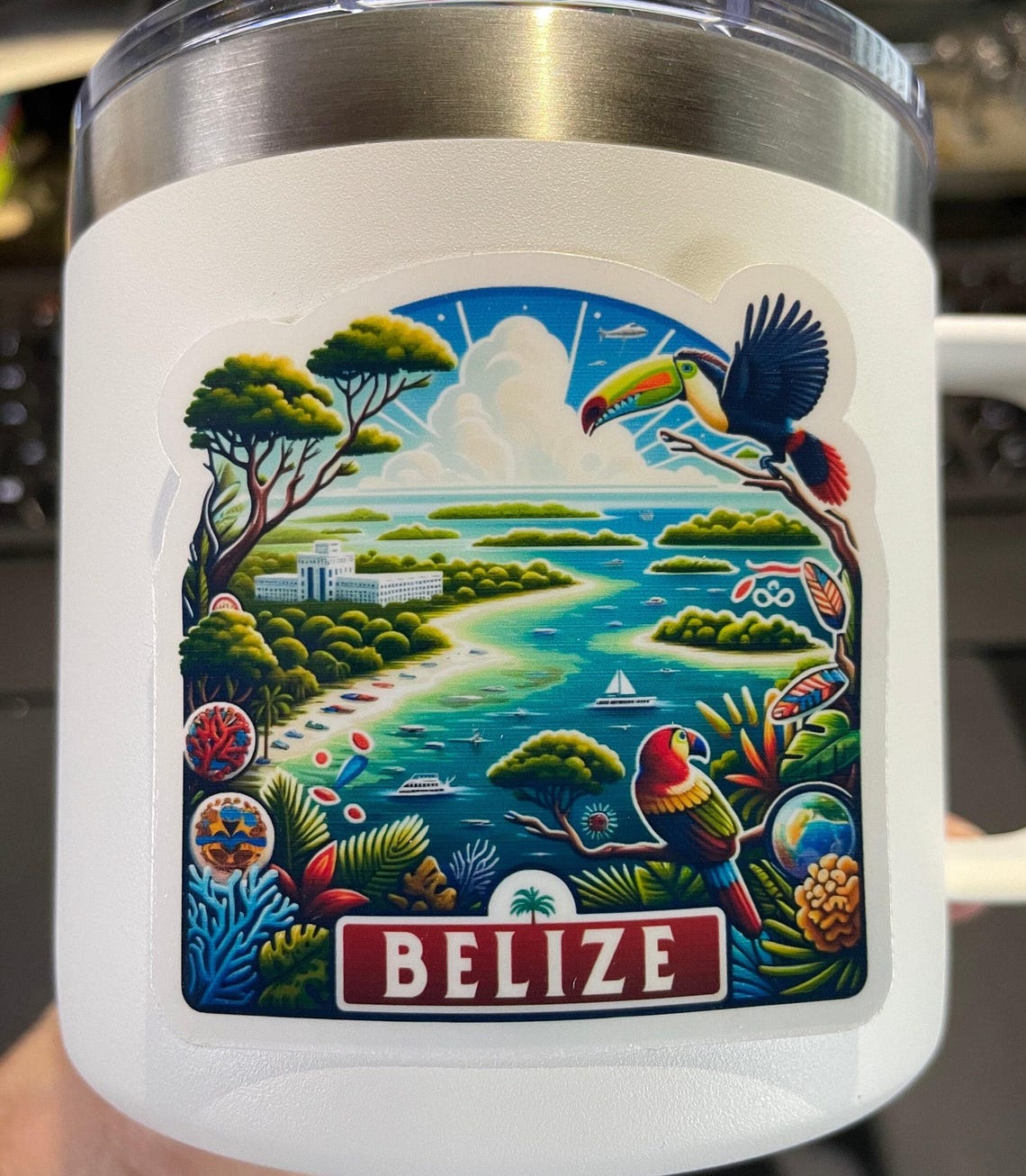 Belize, Stickers, Weatherproof Sticker, Travel Journal, Suitcase ...