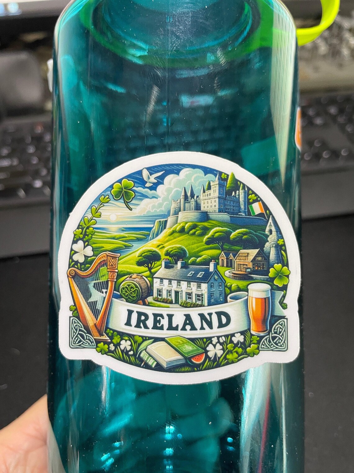 Ireland Travel Sticker, Weatherproof Vinyl, Celtic Culture - Etsy